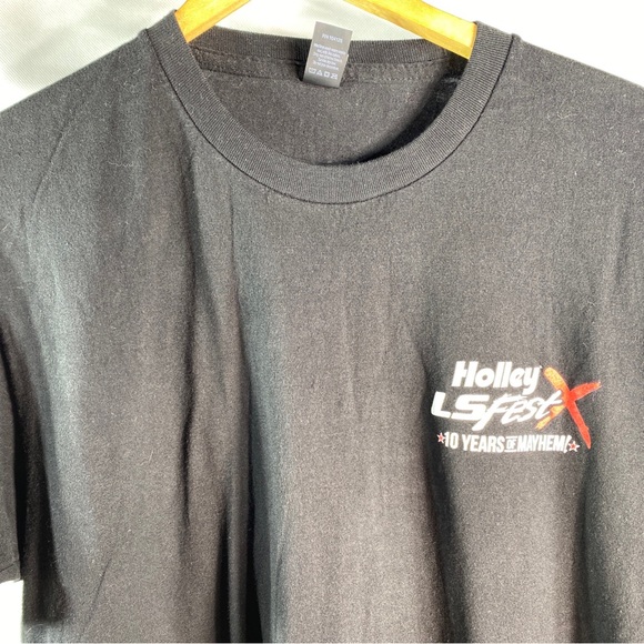 Shirts | Mens Black Graphic T Shirt Holley Ls Fest 219 Size Large ...
